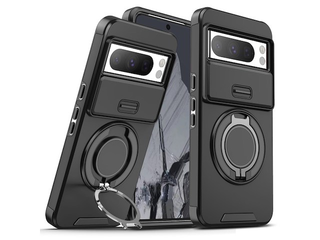 Torbica CamShield Ring stand za Google Pixel 8 Pro crna