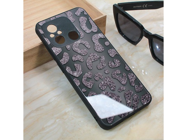 Torbica Shiny glass za Xiaomi Redmi 12C crna