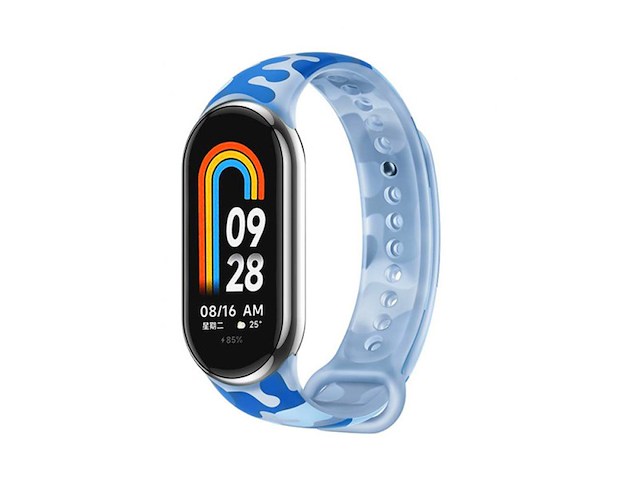 Narukvica za smart watch Xiaomi Mi Band M8/M9 maskirna plava
