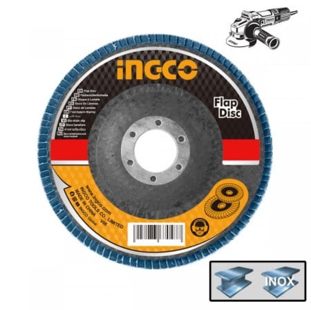 Ingco fdz1253 cirkonijum lamelarni disk 125mm gr80 ingco ( FDZ1253 )