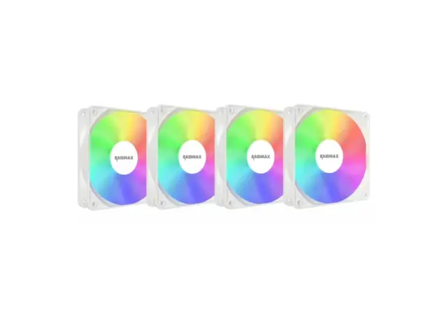 RAIDMAX 4x 120mm White Infinity ARGB, NVX120FWDC4