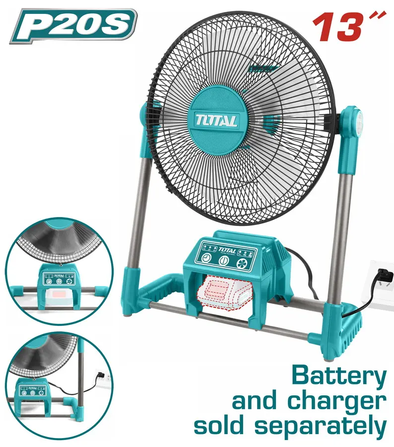 Total Li-ion ventilator TFALI2001, 13"
