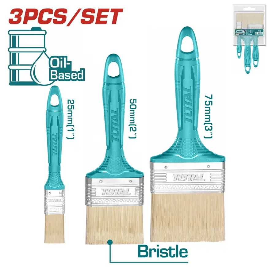 Total Trodelni set četki THT8450301