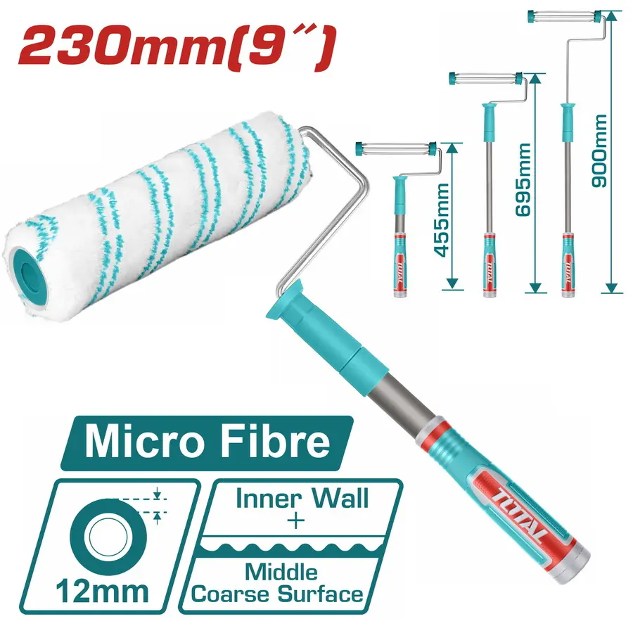 Total Valjak sa teleskopskom drškom THT8592T, 230mm