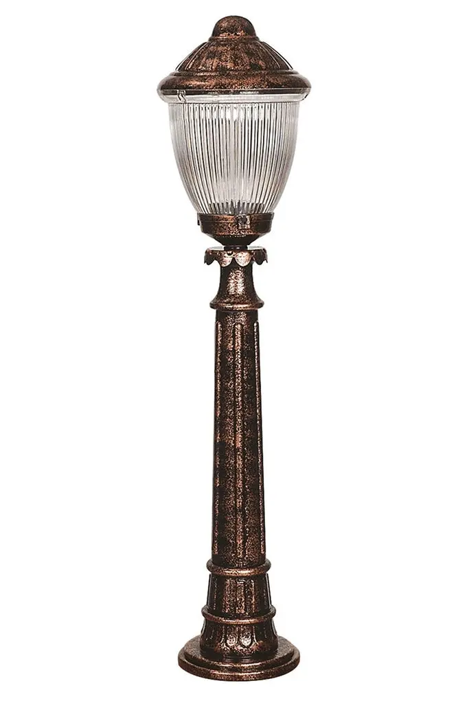 Opviq Spoljna lampa BSU-68210-BKR-B, 100 cm, Podna, IP65, E27, 60W, Braon