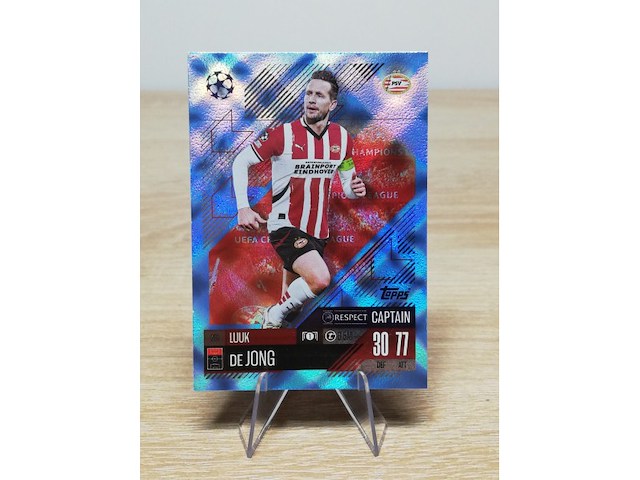Match Attax 2024/25 261 Blue Crystal Parallel de Jong