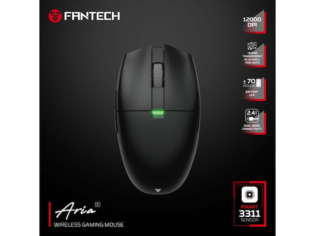 Mis Wireless Gaming Fantech XD7E Aria E crni