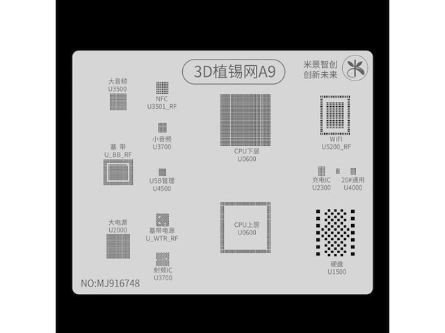 BGA Sito za Iphone 6S 3D A9