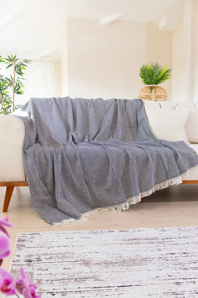 L'essentiel Maison Prekrivač Woven Cozy, 170x200cm, 320 gr/m², Crni