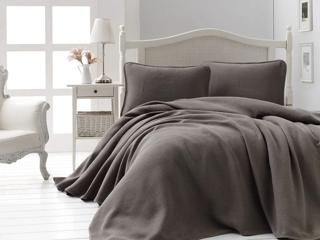 L'essentiel Maison Set Double prekrivač Liv, 220x240cm, Tamnosiva