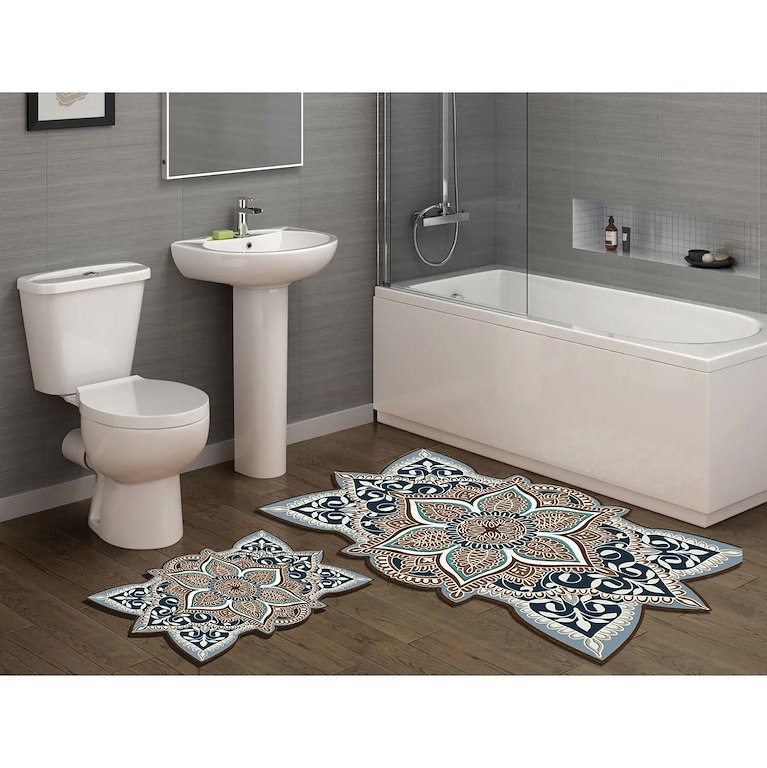 L'essentiel Maison Set 2 prostirke za kupatilo Krem