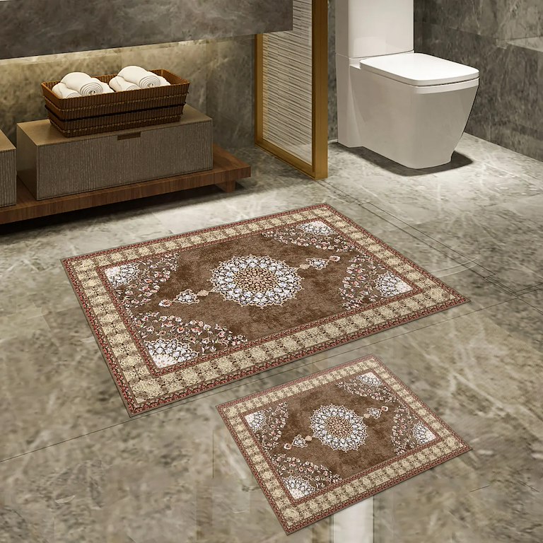 L'essentiel Maison Set 2 prostirke za kupatilo Šareni
