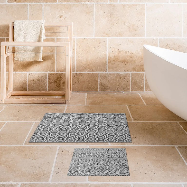 L'essentiel Maison Set 2 prostirke za kupatilo Sivi