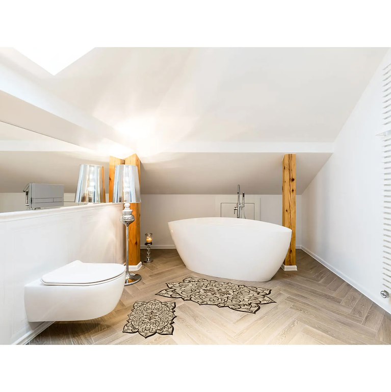 L'essentiel Maison Set 2 prostirke za kupatilo Braon