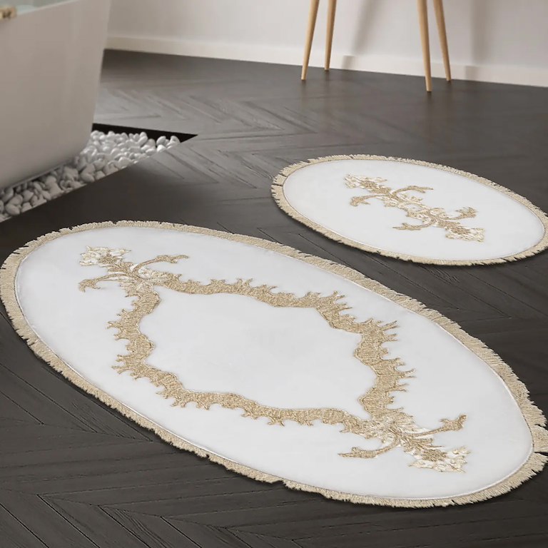 L'essentiel Maison Set 2 prostirke za kupatilo Krem