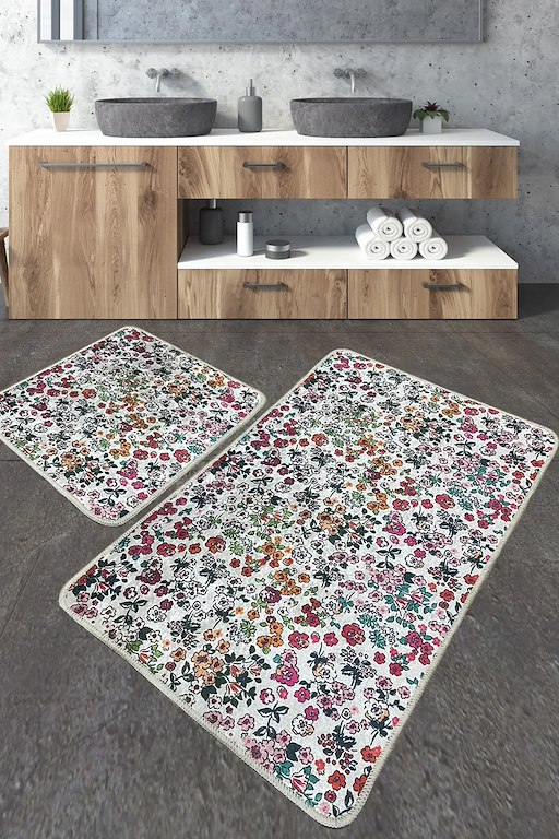 L'essentiel Maison Set 2 prostirke za kupatilo Šareni