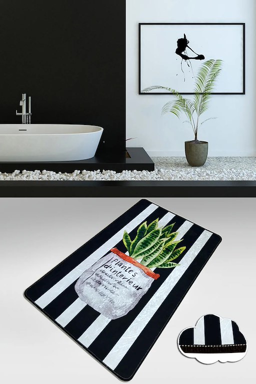 L'essentiel Maison Prostirka za kupatilo 70x120cm Šarena
