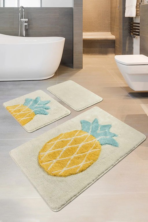 L'essentiel Maison Set 3 prostirke za kupatilo Šareni