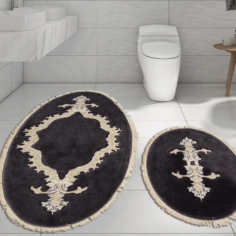 L'essentiel Maison Set 2 prostirke za kupatilo Antracit