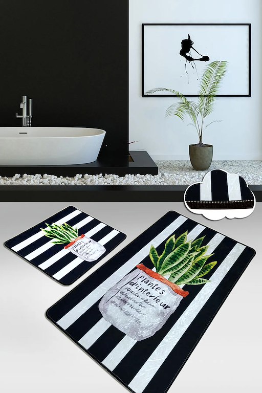 L'essentiel Maison Set 2 prostirke za kupatilo Šareni