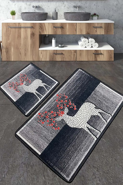 L'essentiel Maison Set 2 prostirke za kupatilo Šareni