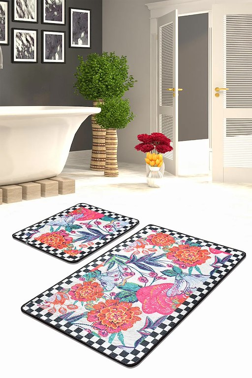 L'essentiel Maison Set 2 prostirke za kupatilo Šareni