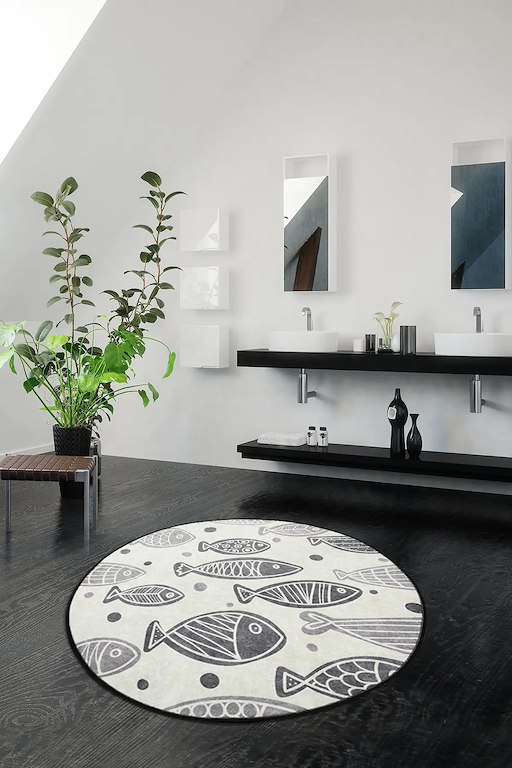L'essentiel Maison Prostirka za kupatilo 100cm Šarena