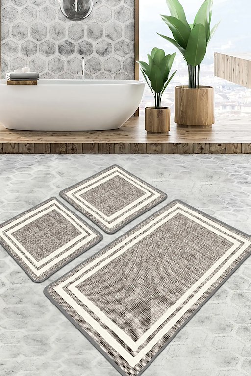 L'essentiel Maison Set 2 prostirke za kupatilo Šareni