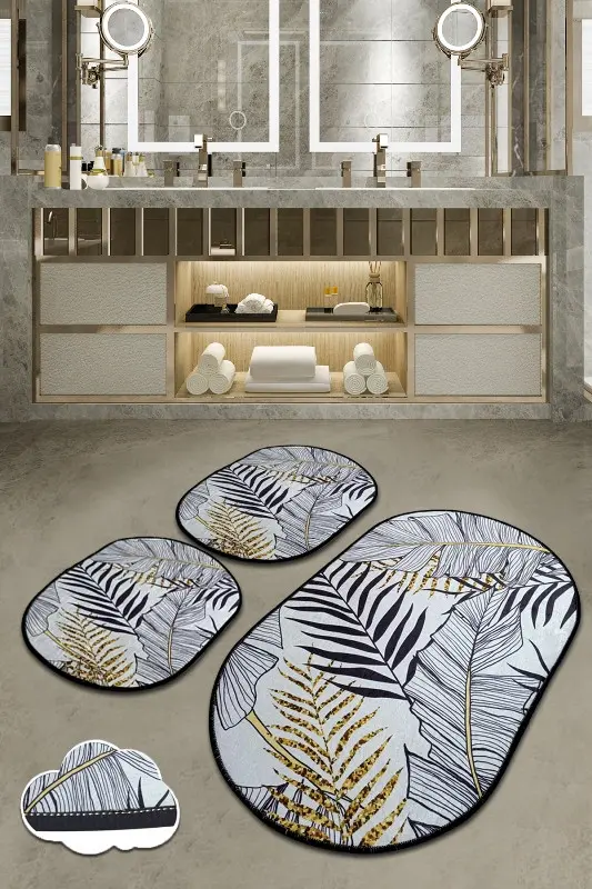 L'essentiel Maison Set 3 prostirke za kupatilo Šareni