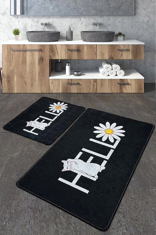 L'essentiel Maison Set 2 prostirke za kupatilo Šareni