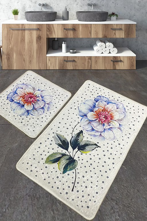 L'essentiel Maison Set 2 prostirke za kupatilo Šareni
