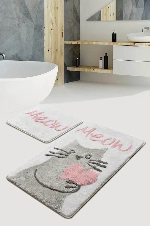 L'essentiel Maison Set 2 prostirke za kupatilo Šareni