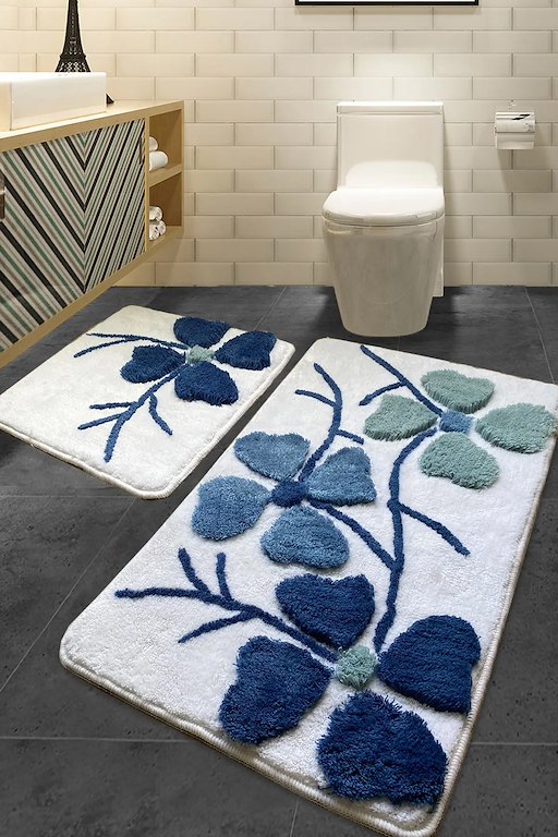 L'essentiel Maison Set 2 prostirke za kupatilo Šareni