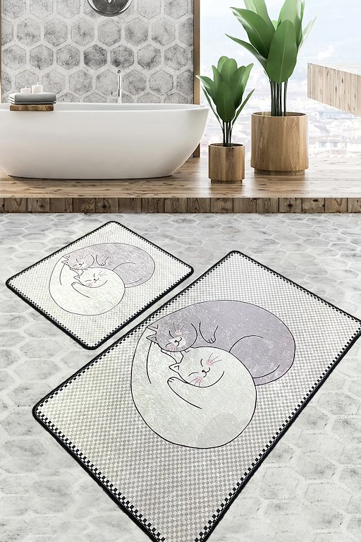 L'essentiel Maison Set 2 prostirke za kupatilo Šareni