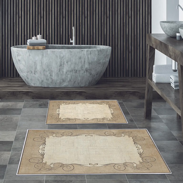 L'essentiel Maison Set 2 prostirke za kupatilo Šareni