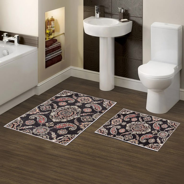 L'essentiel Maison Set 2 prostirke za kupatilo Šareni
