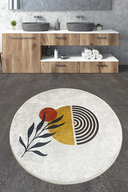 L'essentiel Maison Prostirka za kupatilo 120x120cm Šarena