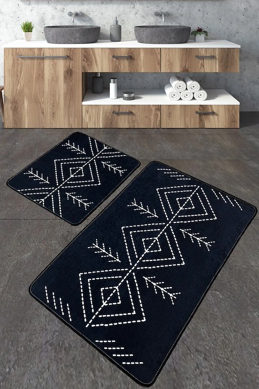 L'essentiel Maison Set 2 prostirke za kupatilo Šareni