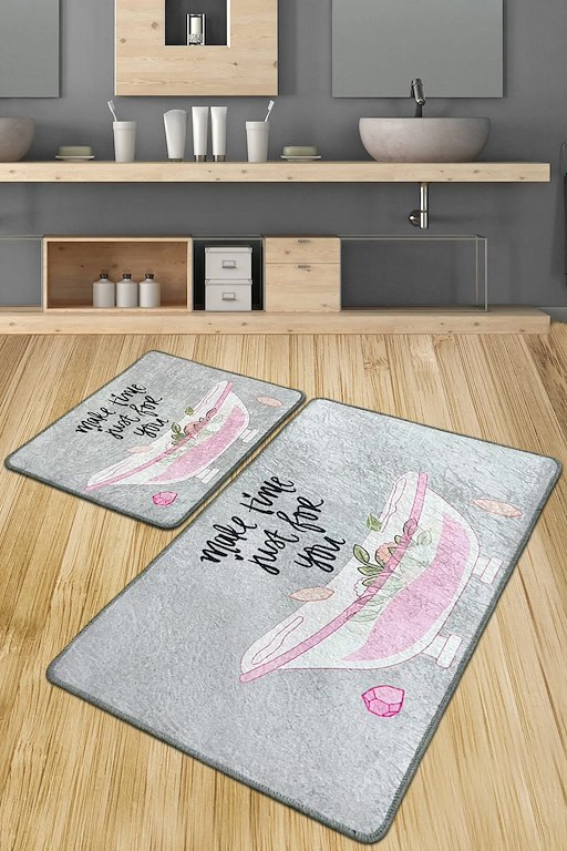 L'essentiel Maison Set 2 prostirke za kupatilo Šareni