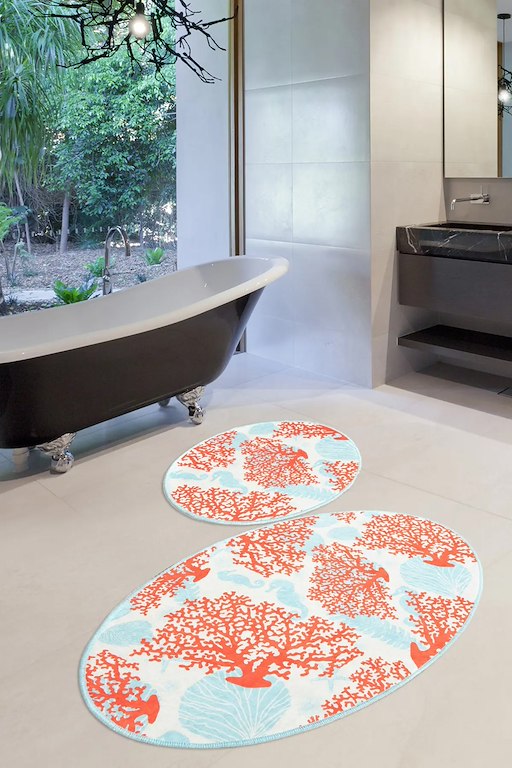 L'essentiel Maison Set 2 prostirke za kupatilo Šareni