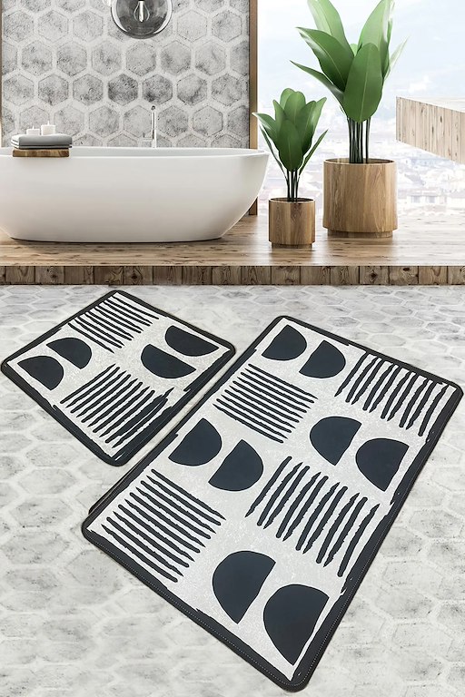 L'essentiel Maison Set 2 prostirke za kupatilo Šareni