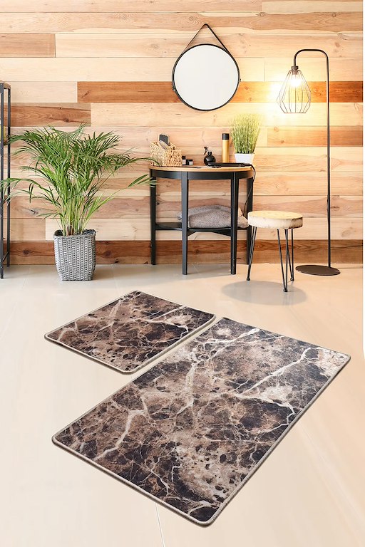 L'essentiel Maison Set 2 prostirke za kupatilo Šareni