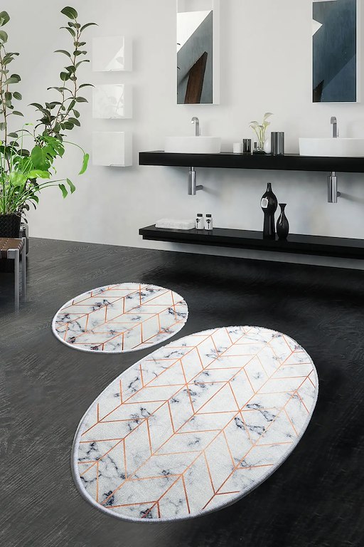 L'essentiel Maison Set 2 prostirke za kupatilo Šareni
