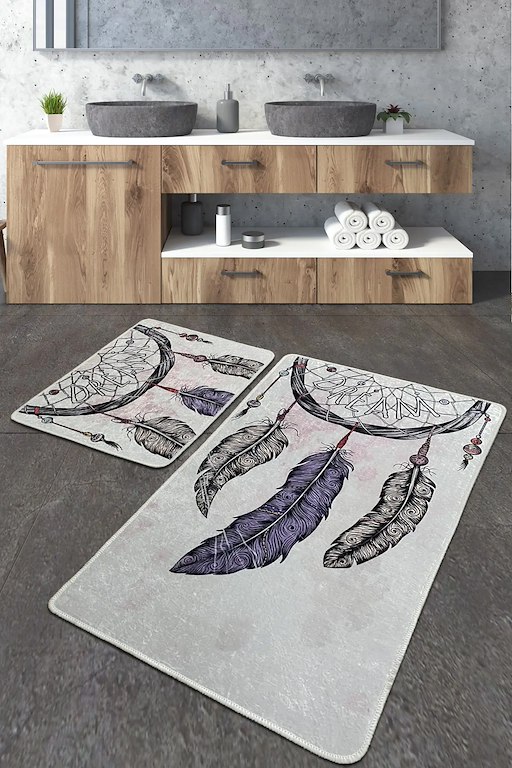 L'essentiel Maison Set 2 prostirke za kupatilo Šareni