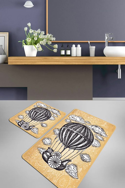 L'essentiel Maison Set 2 prostirke za kupatilo Šareni