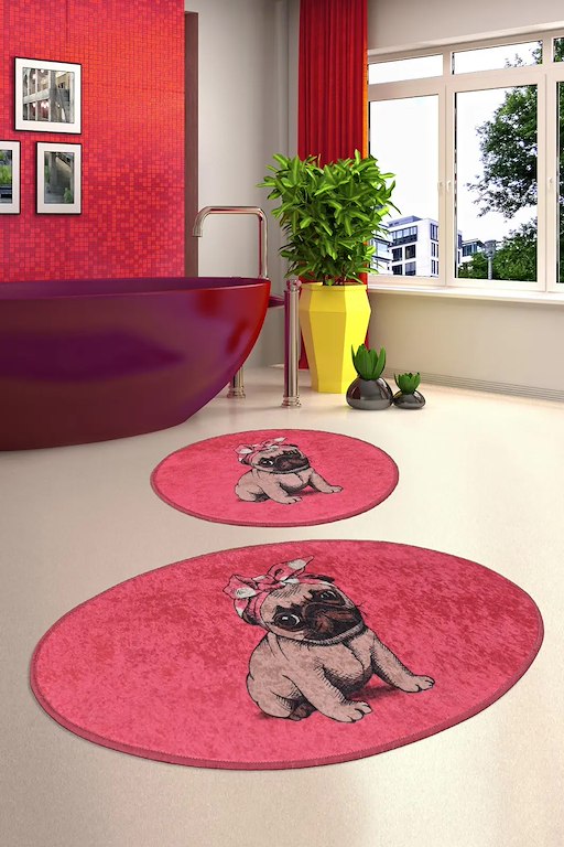 L'essentiel Maison Set 2 prostirke za kupatilo Šareni