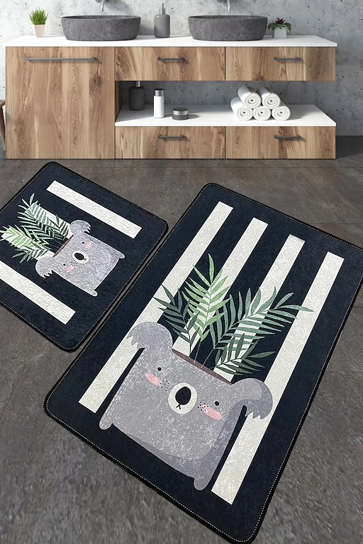 L'essentiel Maison Set 2 prostirke za kupatilo Šareni