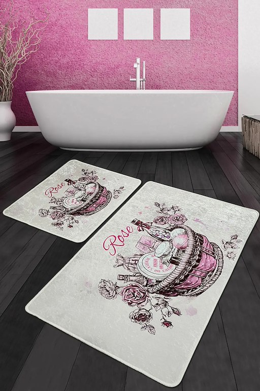 L'essentiel Maison Set 2 prostirke za kupatilo Šareni