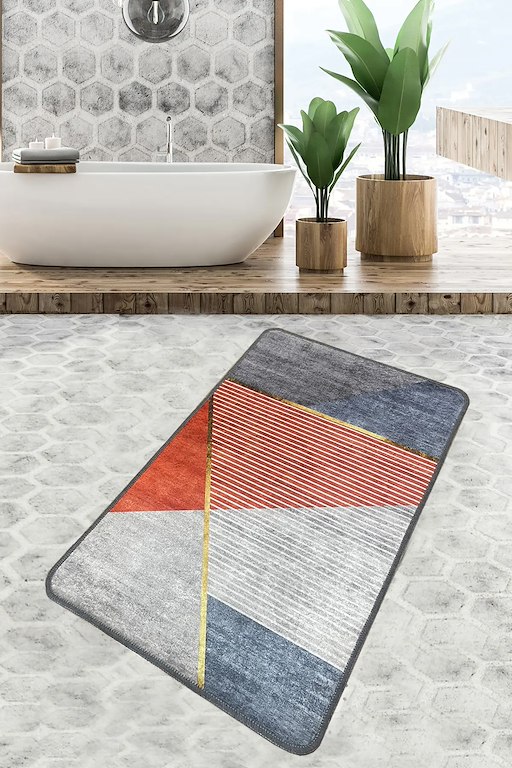 L'essentiel Maison Prostirka za kupatilo 80x100cm Šarena