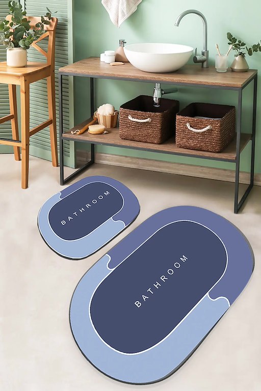 L'essentiel Maison Set 2 prostirke za kupatilo Šareni